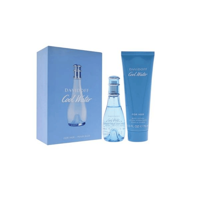 Davidoff Cool Water Ladies 30ml 2pc Gift Set30ml Edt Spr, 75ml Body Lo