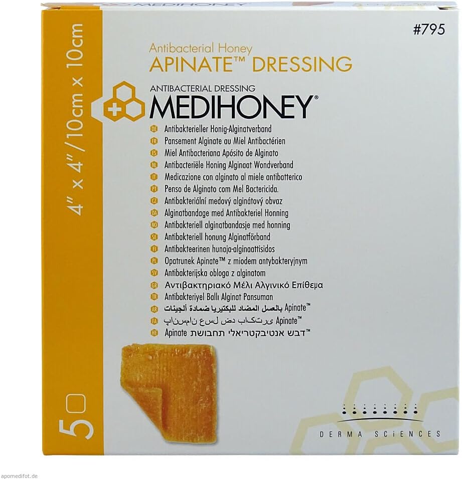Buy Medihoney Apinate Dressing 10cm x 10cm Online - 5 Pack