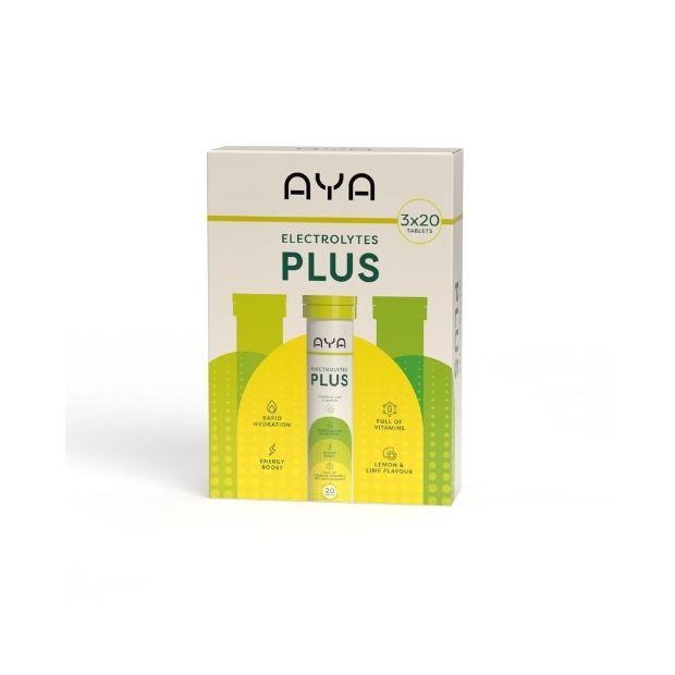Buy AYA Electrolyte Lemon & Lime Triple Pack Online - 3 x 20 Pack