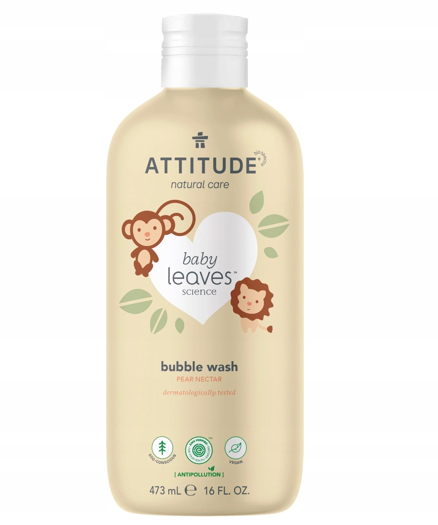 baby leaves Bubble Wash, Pear Nectar - 473ml