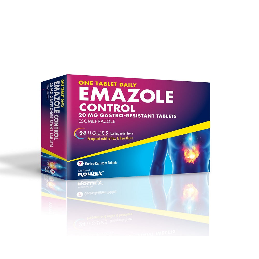 Buy Emazole Control Esomeprazole 20mg Tablets Online