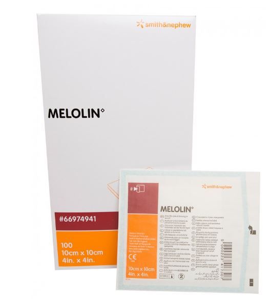 Buy Melolin Non-Adhesive Dressing 10cm x 10cm Online - 100 Pack