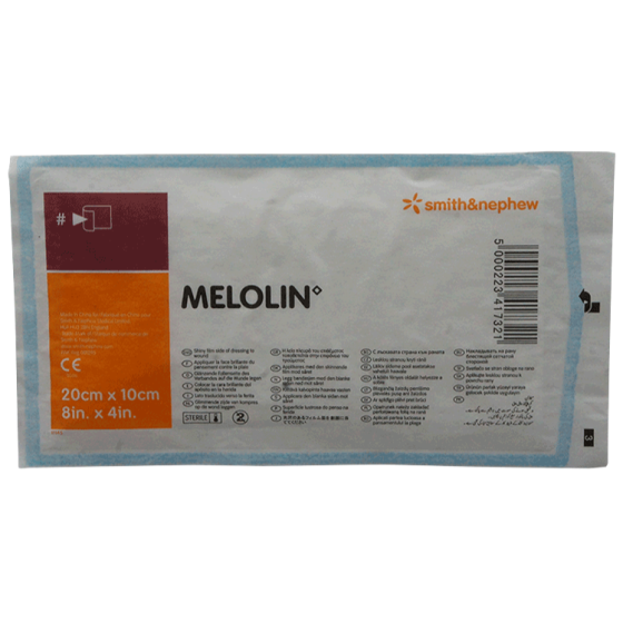Buy Melolin Non-Adhesive Dressing 20cm x 10cm Online - 100 Pack