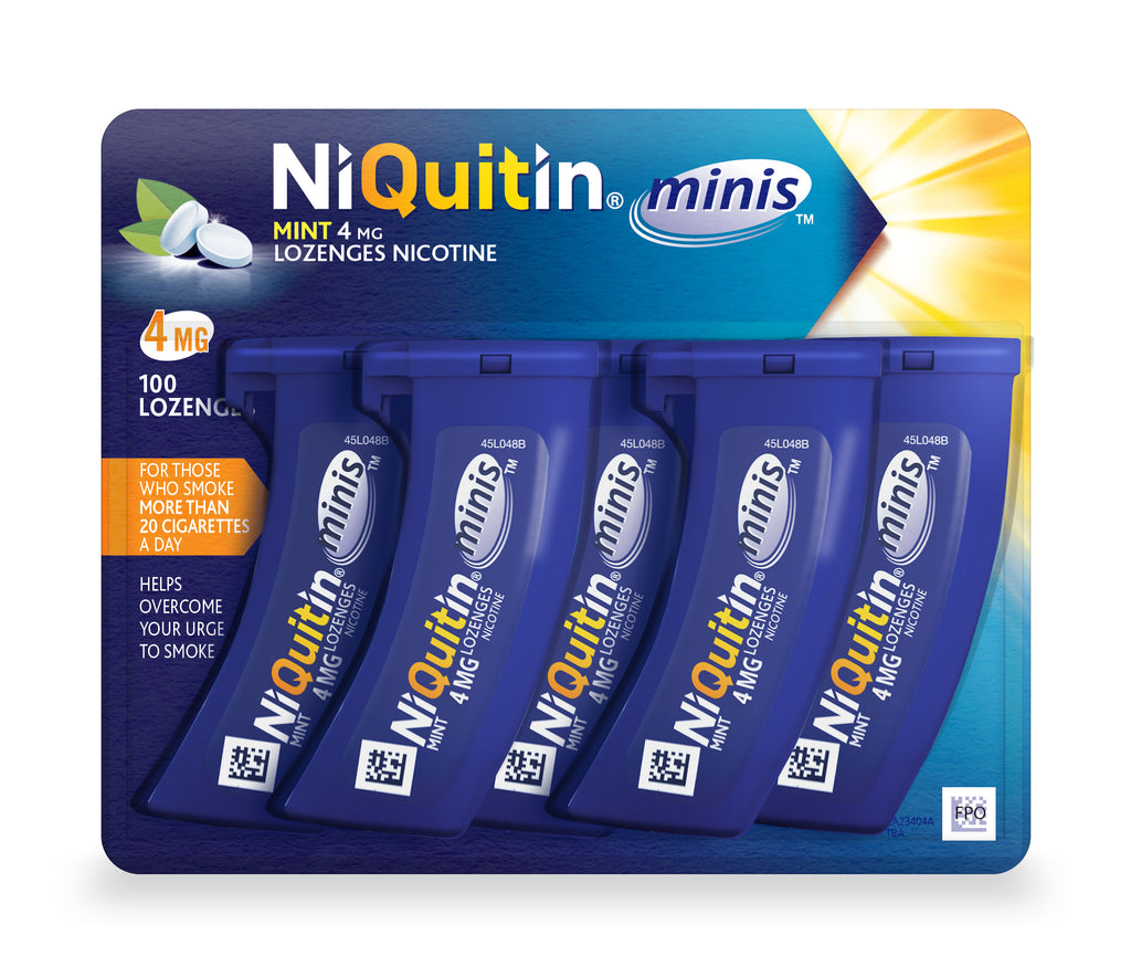 Buy Niquitin 4mg Mini Mint Online - 60 / 100 Pack