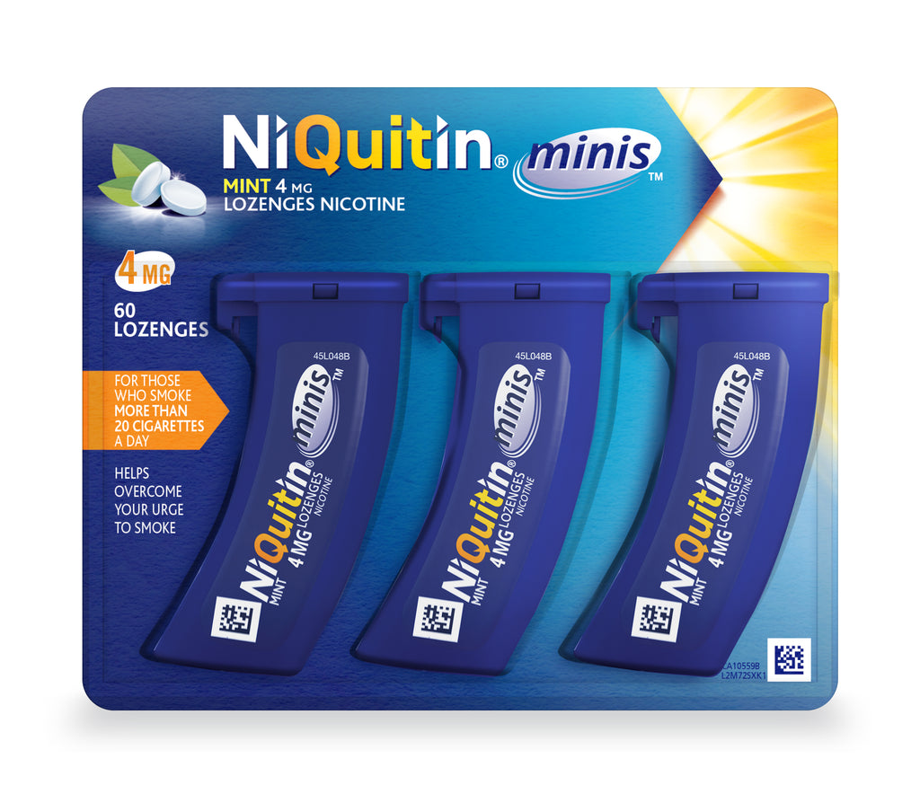 Buy Niquitin 4mg Mini Mint Online - 60 / 100 Pack