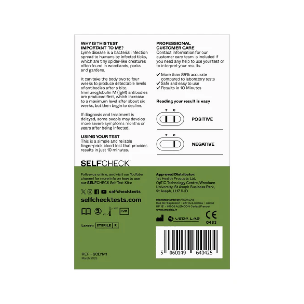 Selfcheck Lyme Disease Test - 1 Test