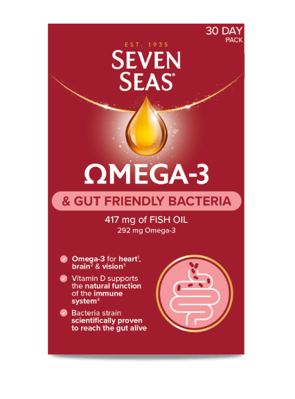 Buy Seven Seas Omega-3 & Gut Friendly Bacteria Online - 30 Pack