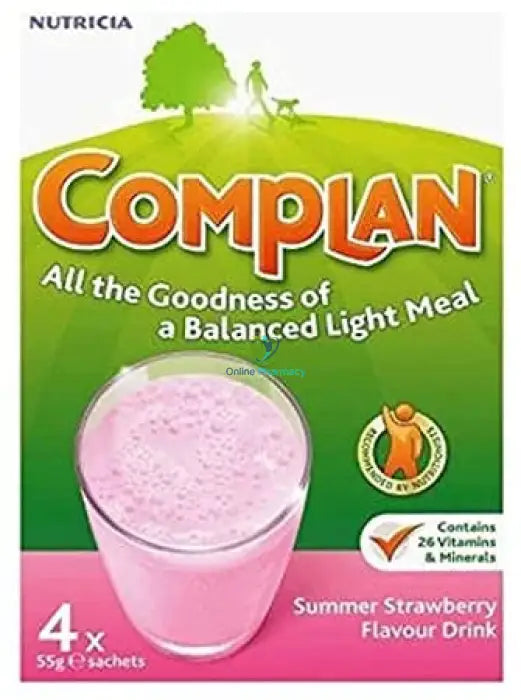 Buy Complan Nutritional Drink Strawberry Online - 4 x 55g Sachets