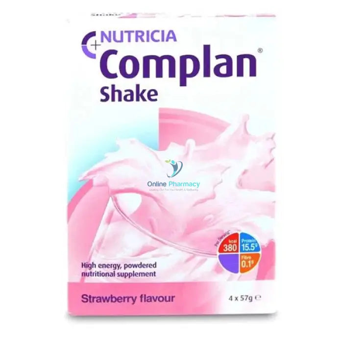 Buy Complan Nutritional Shake Strawberry Online - 4 x 57g