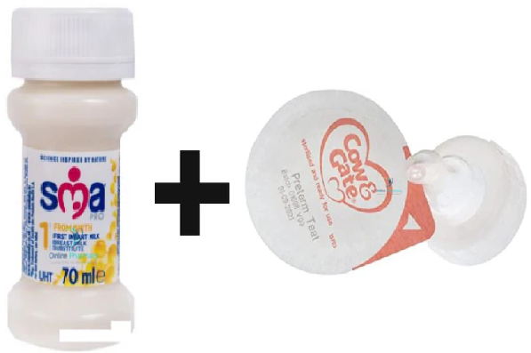 Buy SMA PRO First Milk 32x70ml + SMA Hygienic Teats (32 Teats) Online