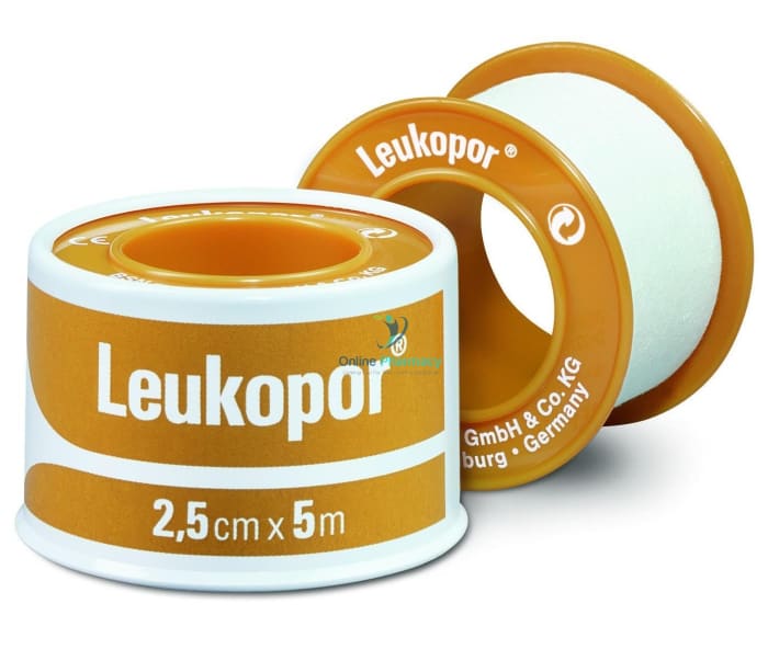 Buy Leukopor Paper Adhesive Tape Online - 2.5cm x 5m