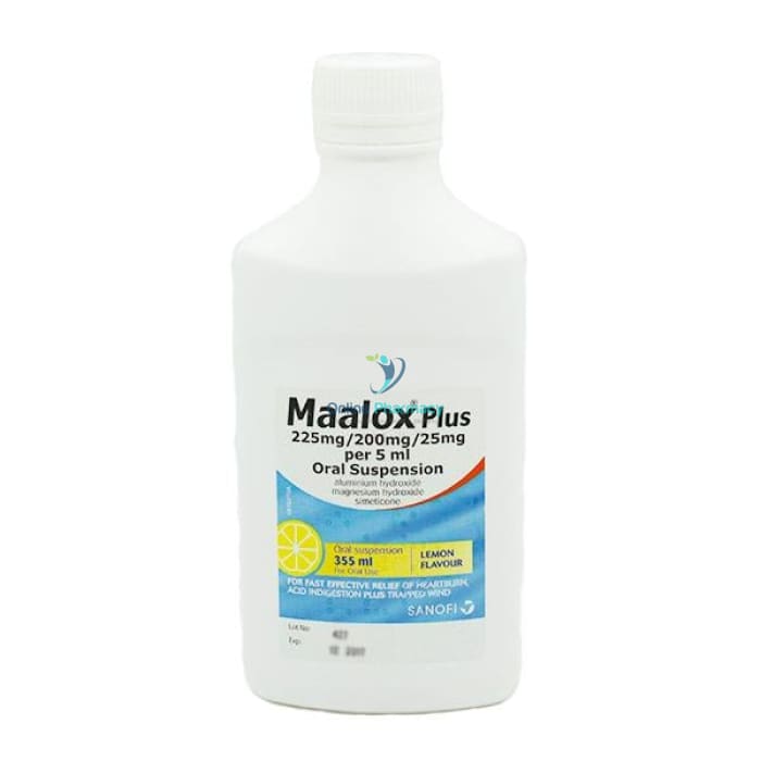 Buy Maalox Plus Oral Suspension Lemon Flavour Online