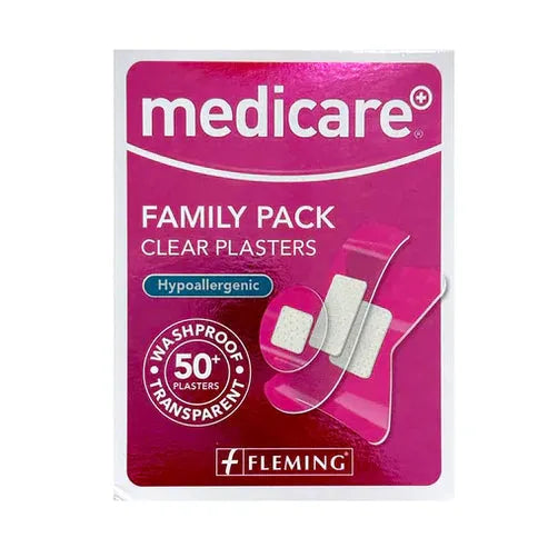 Buy Medicare Family Pack Clear Plasters 50 Pack Online