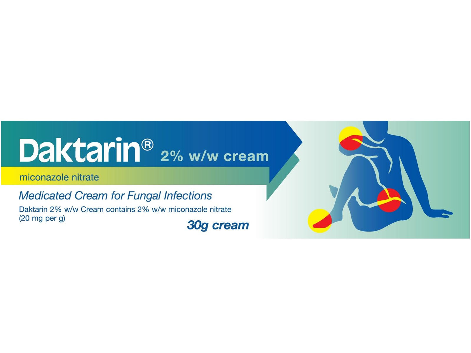 Buy Daktarin Cream Miconazole Online - Treats Athletes Foot & Ringworm